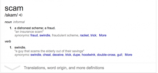 scam definition | The Wealthy Bum